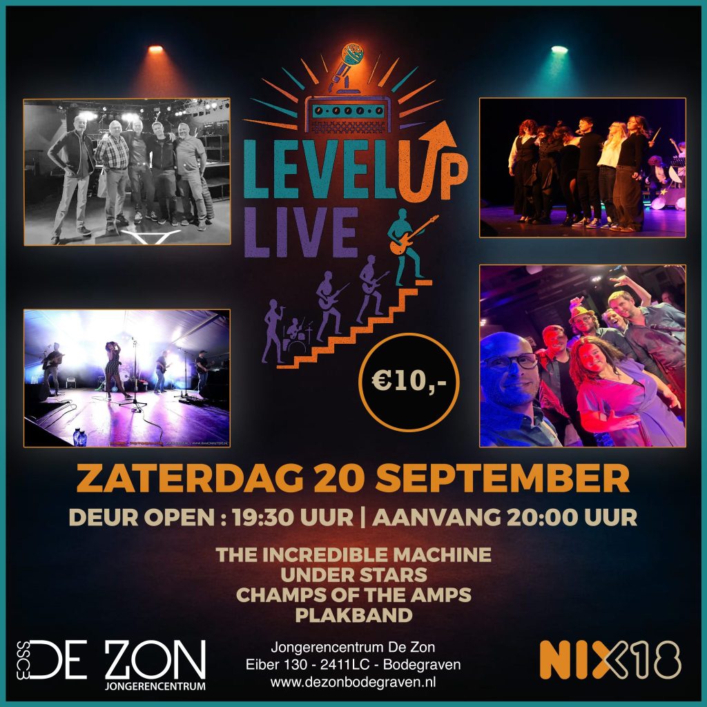 Level Up Live – Nieuw muzikaal podium in De Zon! - Rebonieuws.nl